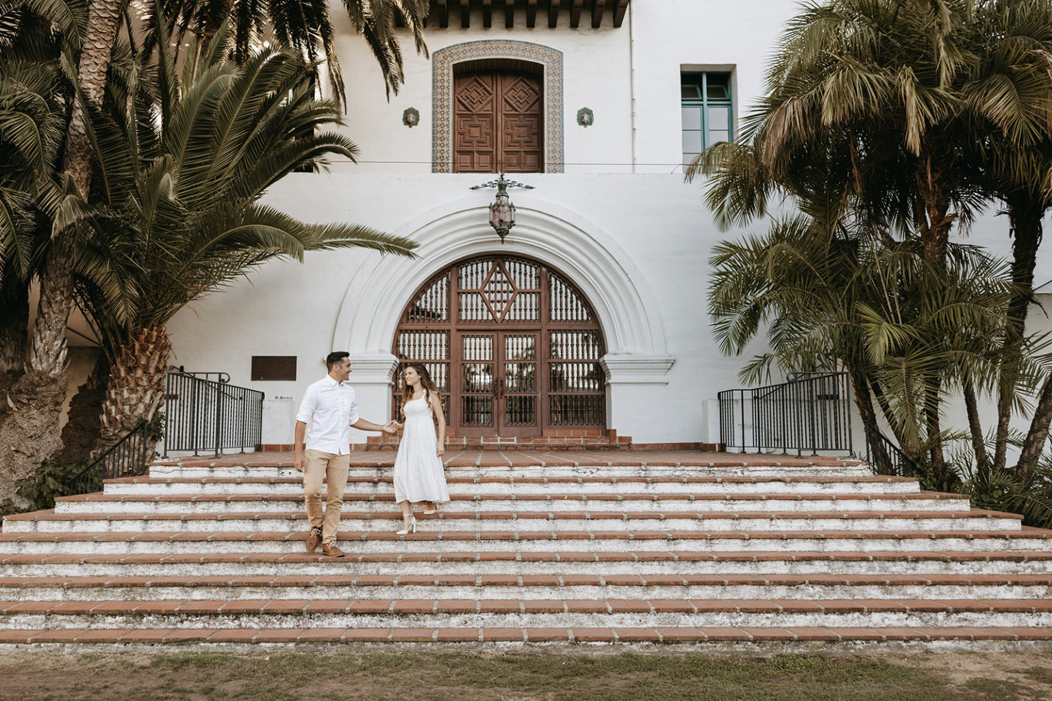Santa Barbara Courthouse Engagement Session | Rachel & Dylan ...