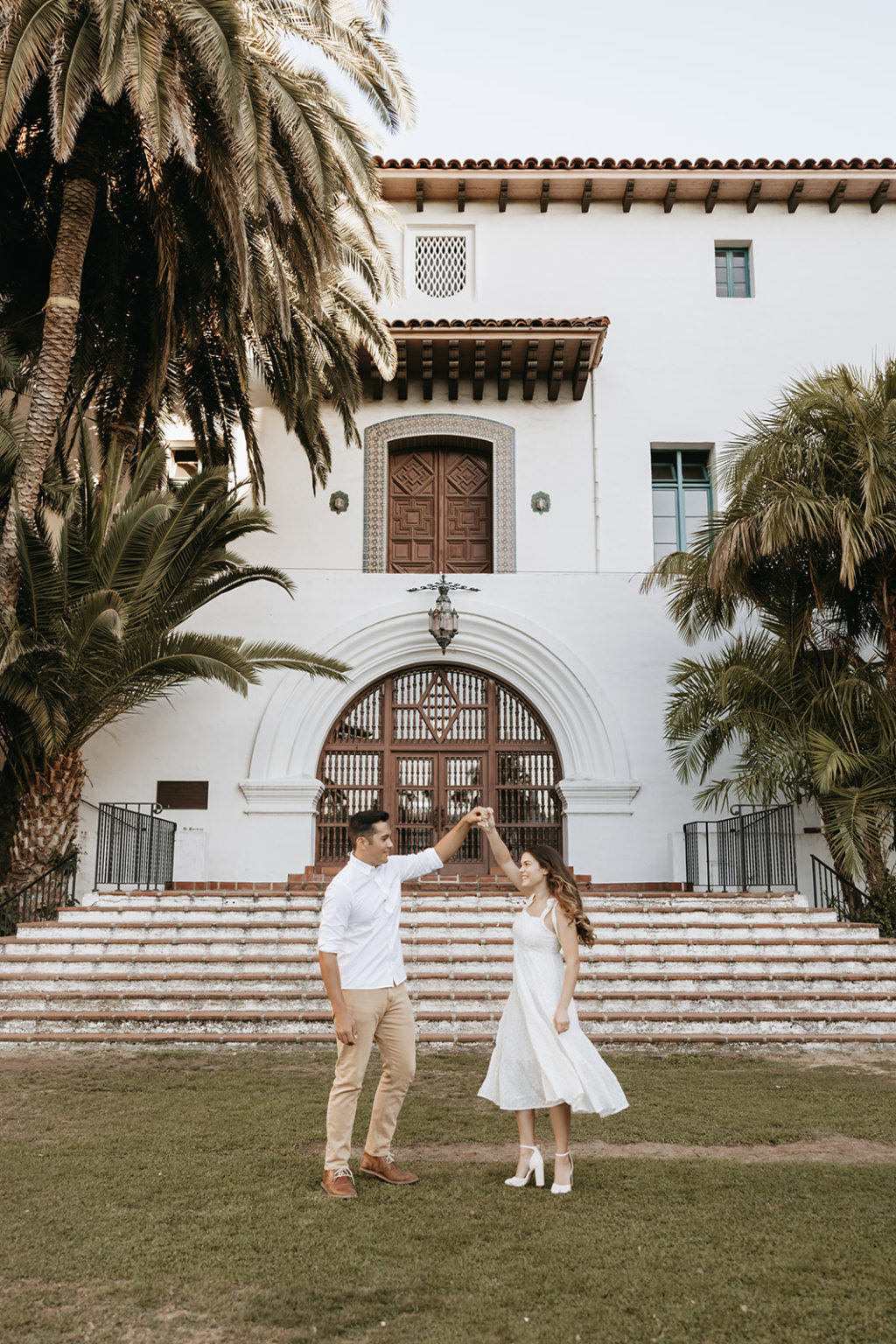 Santa Barbara Courthouse Engagement Session | Rachel & Dylan ...
