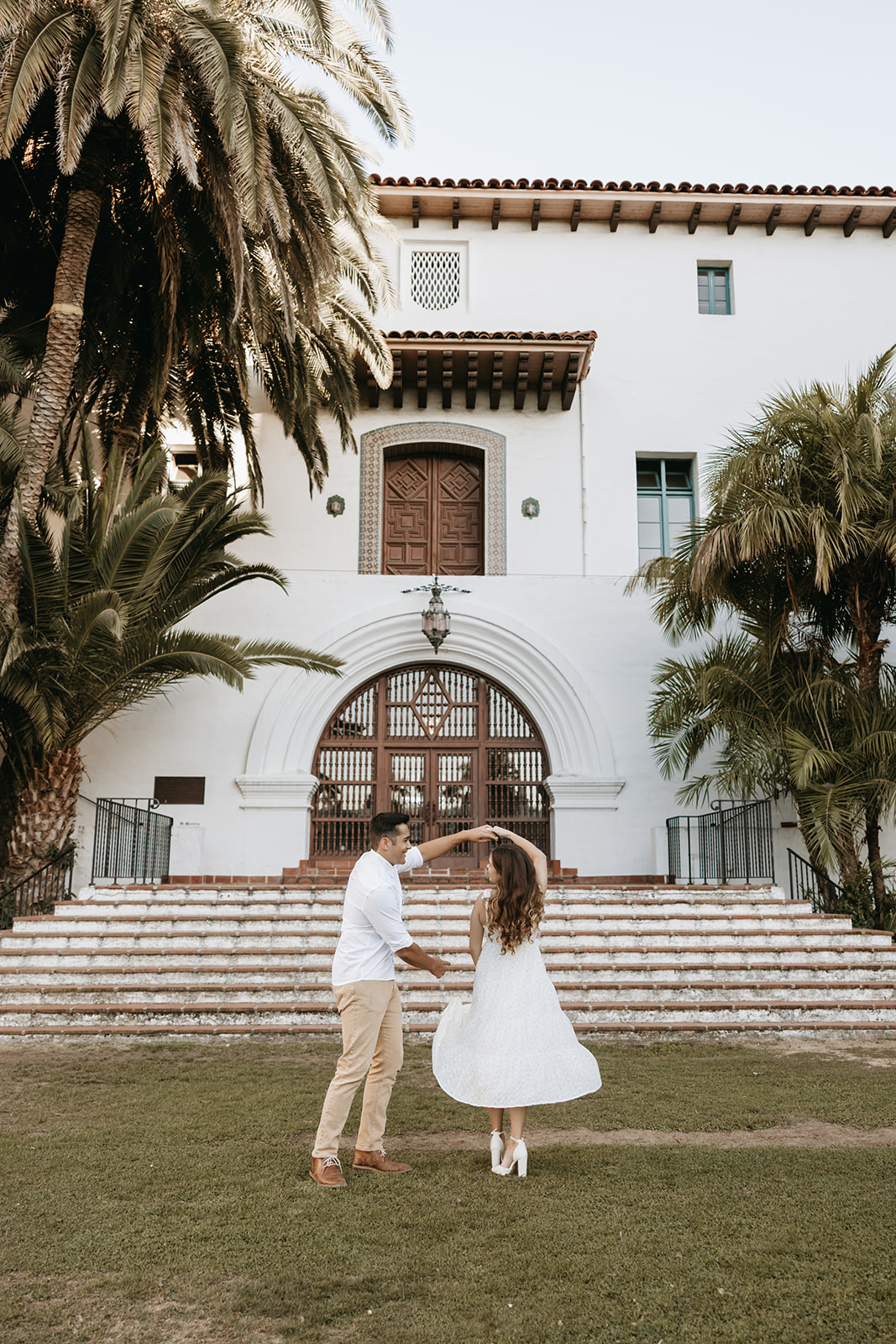 Santa Barbara Courthouse Engagement Session | Rachel & Dylan ...