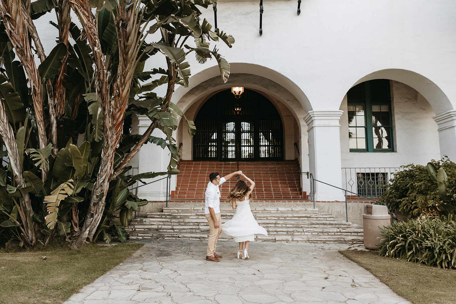 Santa Barbara Courthouse Engagement Session | Rachel & Dylan ...